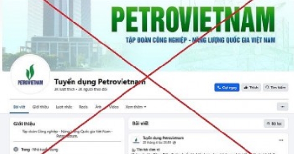 Cảnh báo trang mạo danh Petrovietnam để lừa đảo tuyển dụng