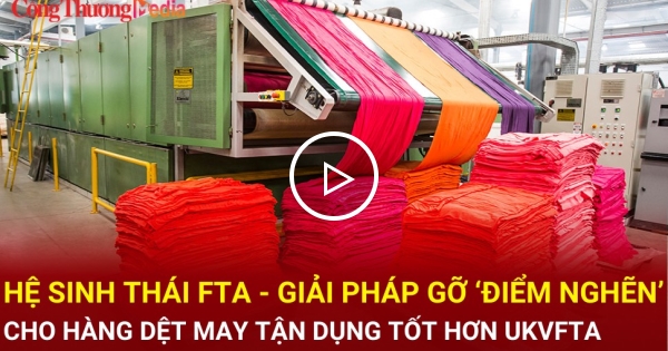 Hệ sinh thái FTA - giải pháp gỡ ‘điểm nghẽn’ cho hàng dệt may tận dụng ...