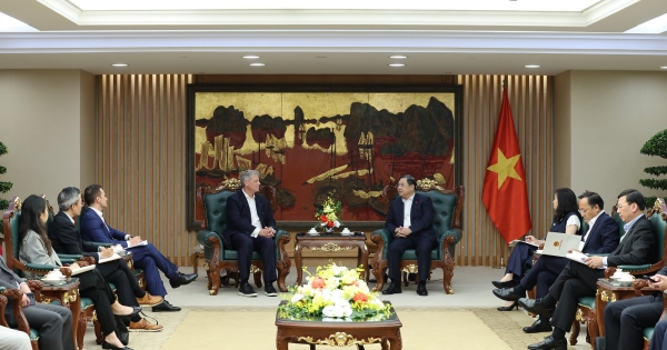 Phó Thủ tướng Thường trực Phạm Gia Túc tiếp đại diện Tập đoàn CIP (Đan ...