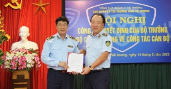 Bổ nhiệm ông Trần Văn Toàn làm Cục trưởng Cục Quản lý thị trường tỉnh ...