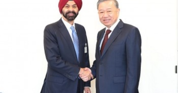 Tổng Bí thư, Chủ tịch nước Tô Lâm tiếp Chủ tịch Ngân hàng Thế giới Ajay ...