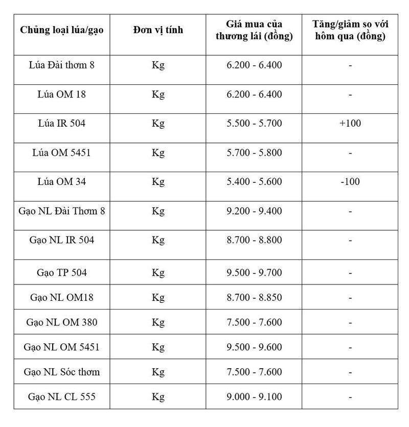Giá lúa gạo hôm nay ngày 23/6/2026: Lúa tươi biến động trái chiều