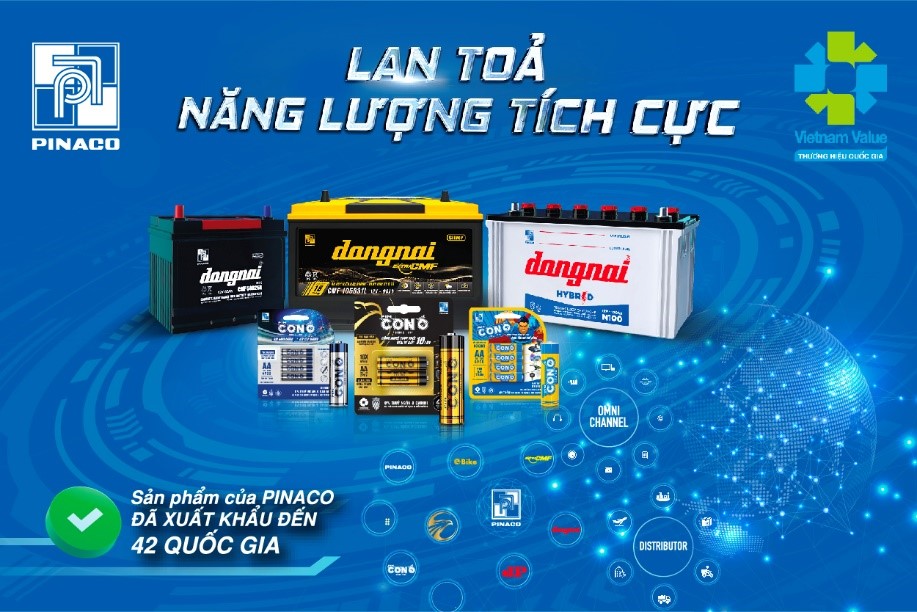 PINACO - Thương hiệu hàng đầu trong lĩnh vực sản xuất pin và ắc quy